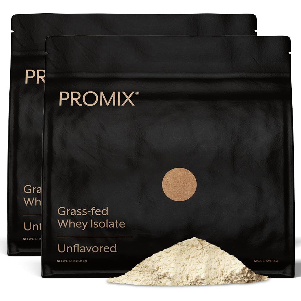 ProMix Whey Protein Isolate Powder, Vanilla 2.5lb Bulk Grass Fed & 100% ...