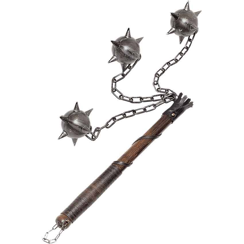 Large Three Ball Flail | Leather by Medieval Collectibles, Men's - 2025 ...