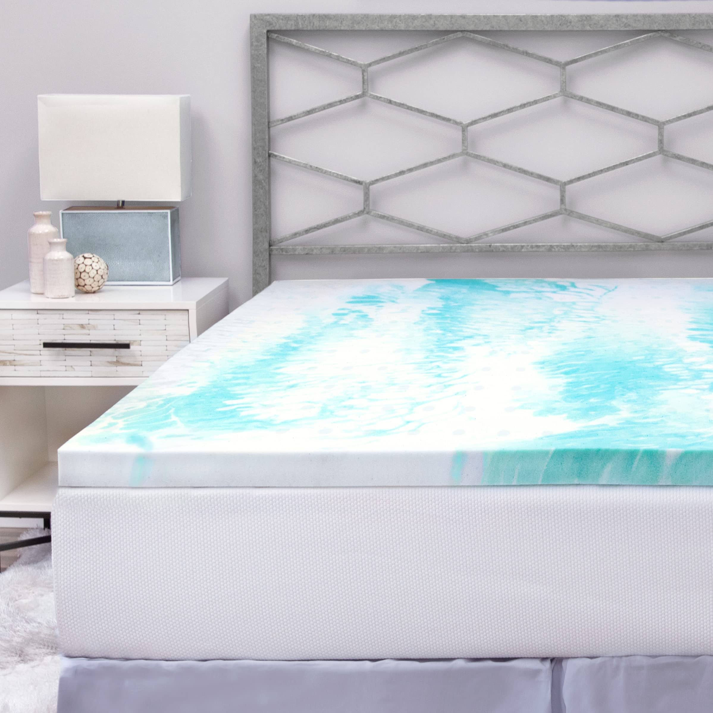 SensorPEDIC 3 Gel Swirl Memory Foam Mattress Topper Twin XL - 2025 ...