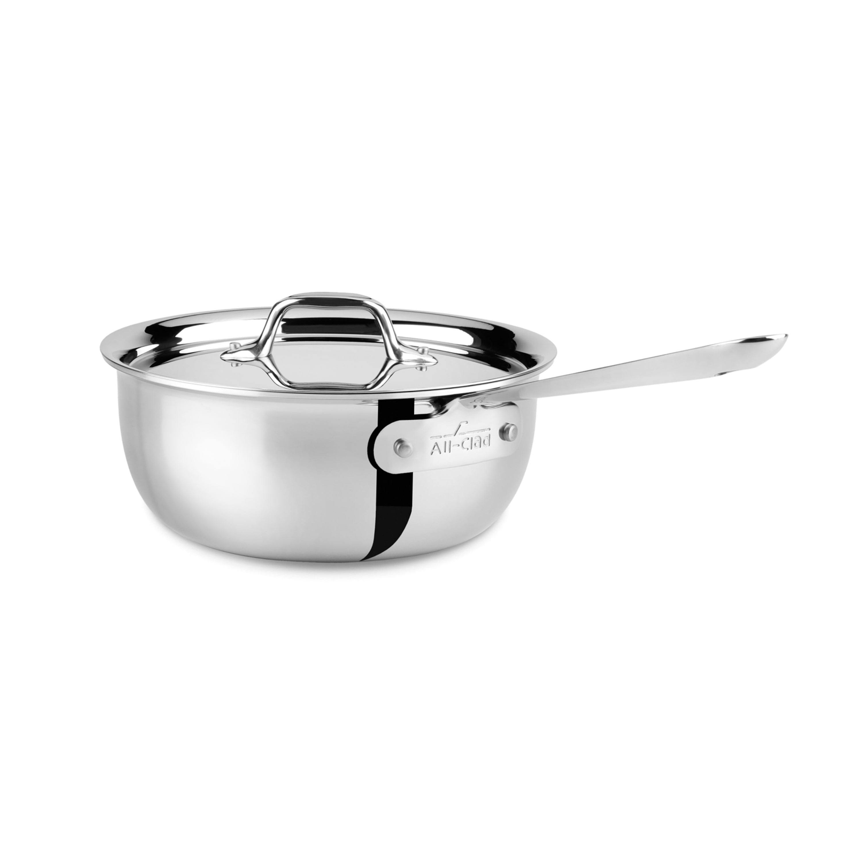 All-Clad Stainless Steel Saucier with Lid 2 Quart - 2025 - $48.00