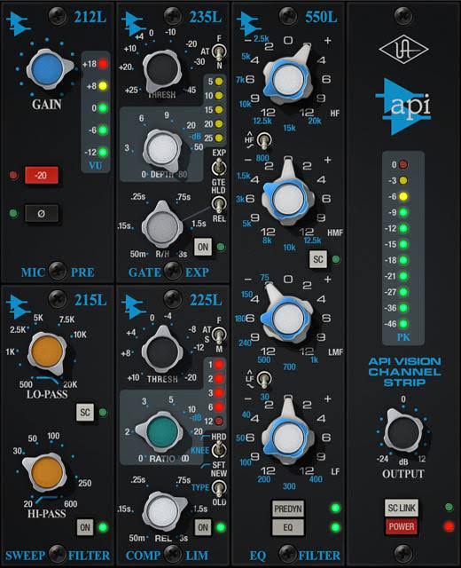 Universal Audio UAD API Vision Channel Strip Plug-in Collection - 2025 ...