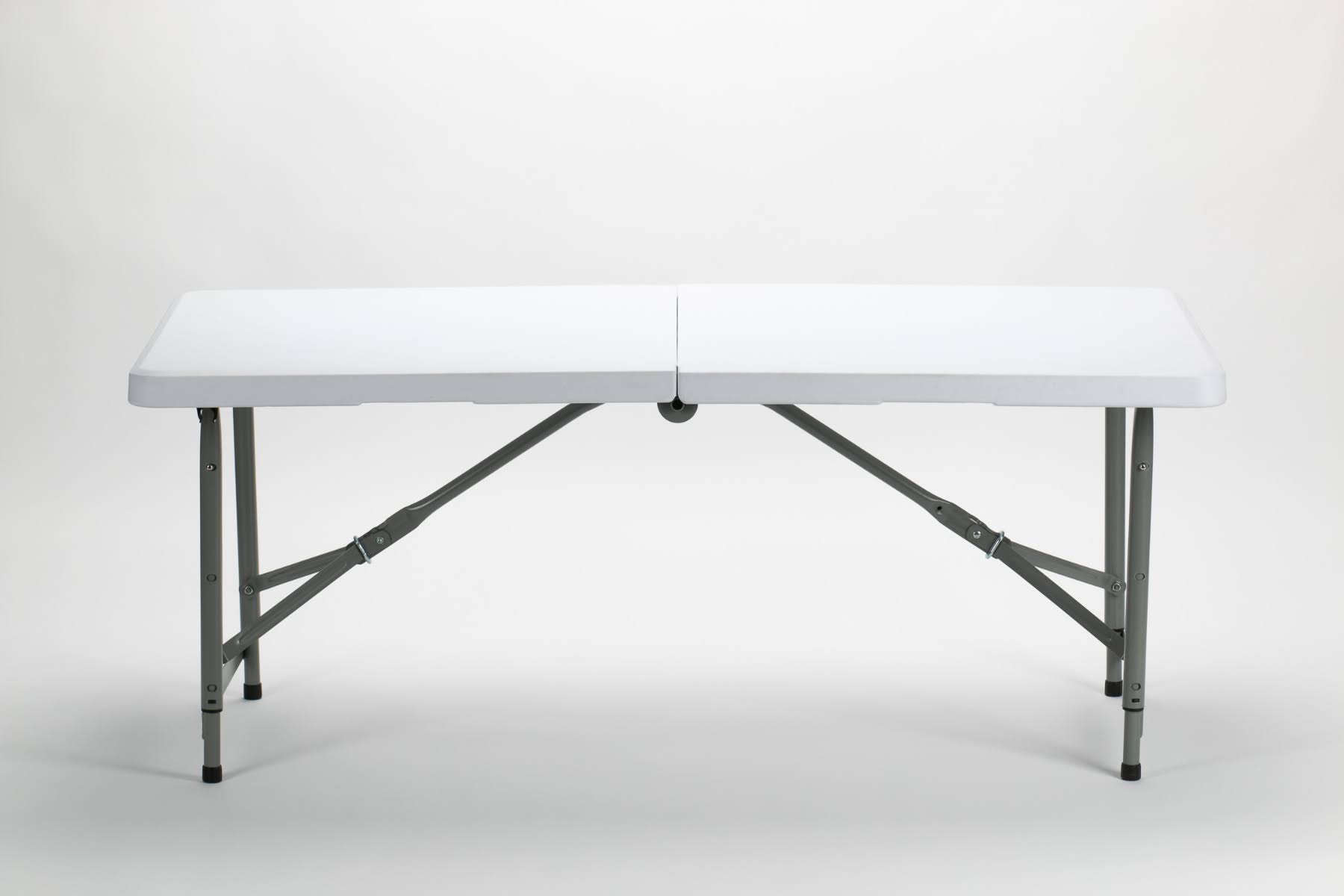 Titan Series 24'' x 48'' Adjustable Height Plastic Bi-Folding Table ...