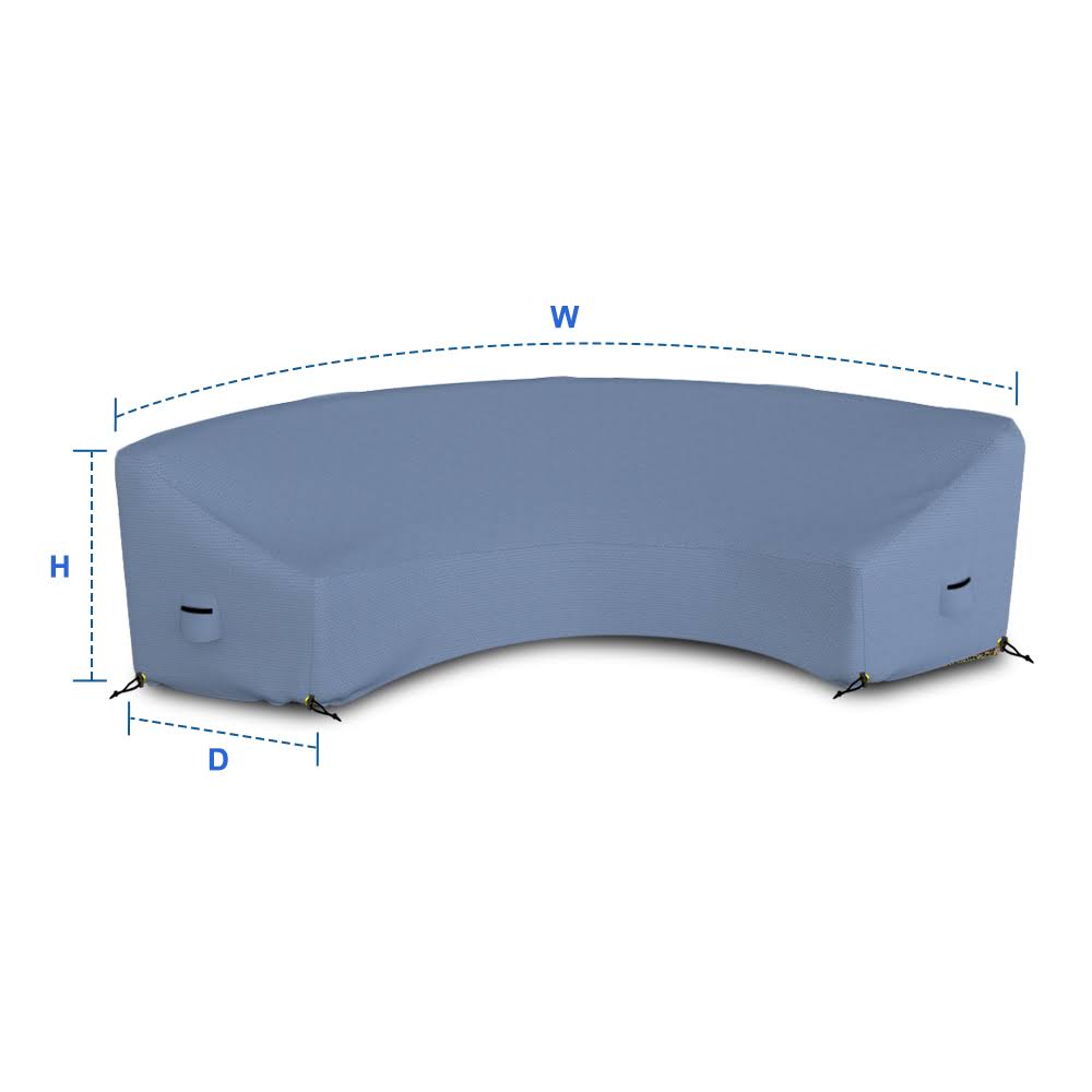 Standard Size Curved Couch Covers, Waterproof, Custom Measurements ...