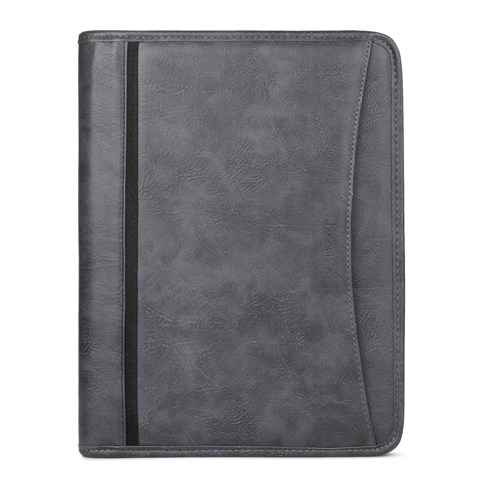 Bugatti Valentino Vegan Leather Writing Case, Grey - 2025 - $19.00